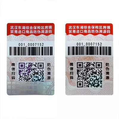 Security Custom Scratch Off Labels Stickers Roll Normal Adhesive
