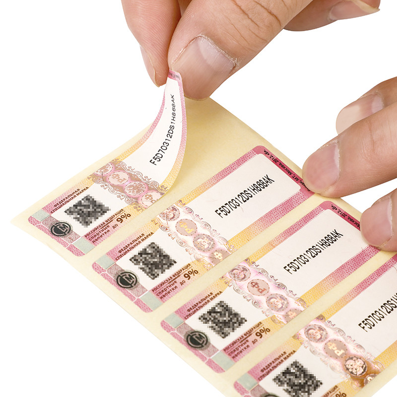 Advanced Anti-counterfeit Customed Cigarette Tax Stamp with CMYK ...