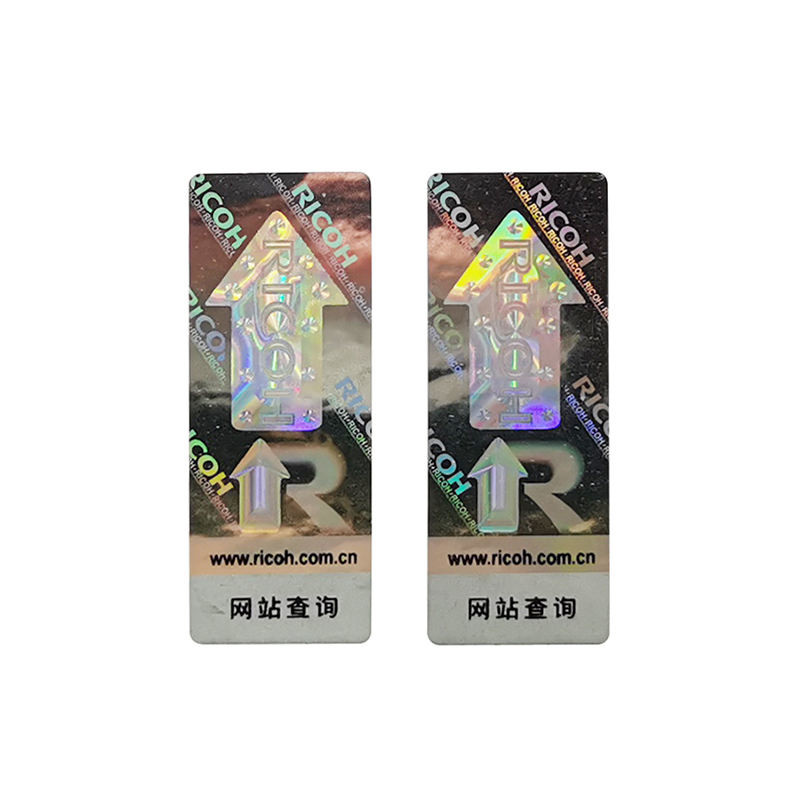 ODM Hot Stamping Label Rectangle Holographic Sticker Printer