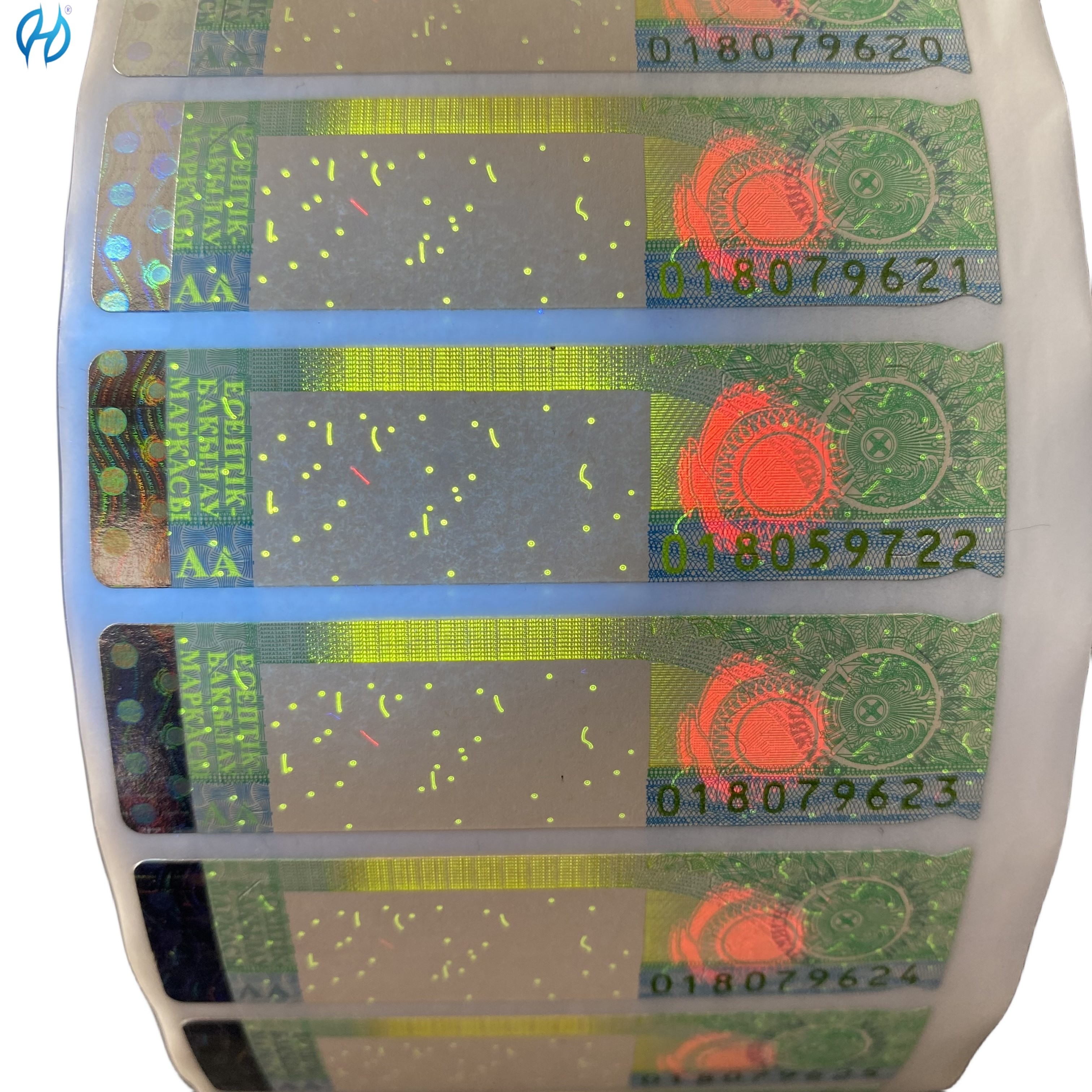 Anti Counterfeit Tax Stamp CMYK / Pantone Color Printing For Tobacco ...