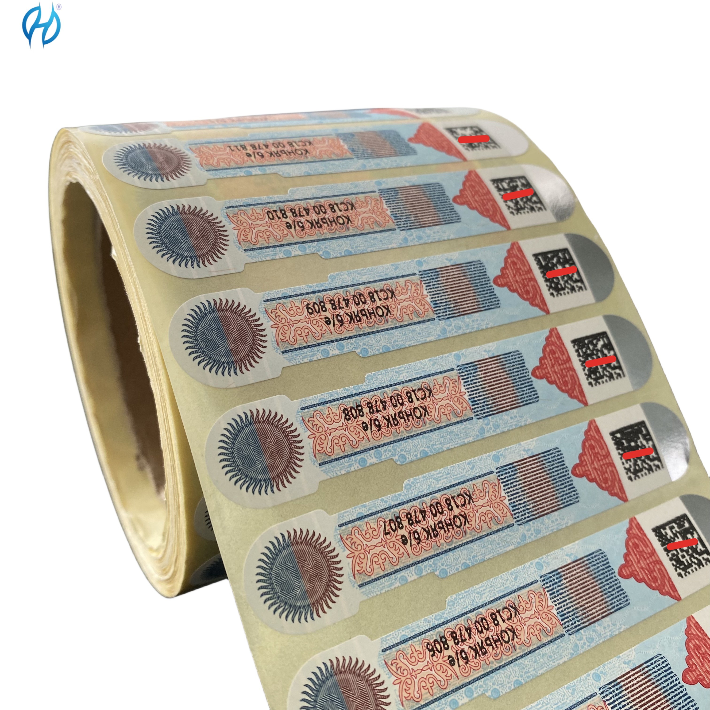 Color Change Holographic Tax Stamp for WHISKY Security Paper Adhesive