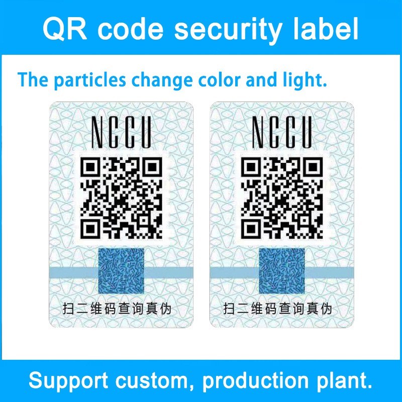 Customized Security Label Stickers in CMYK/Pantone Colors on Paper ...